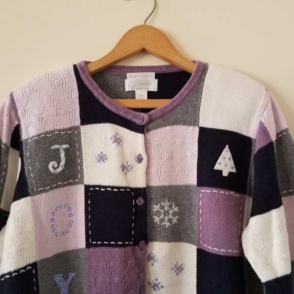 CJ Banks | Sweaters | Cj Banks Ugly Christmas Cardigan Sweater Size X ...